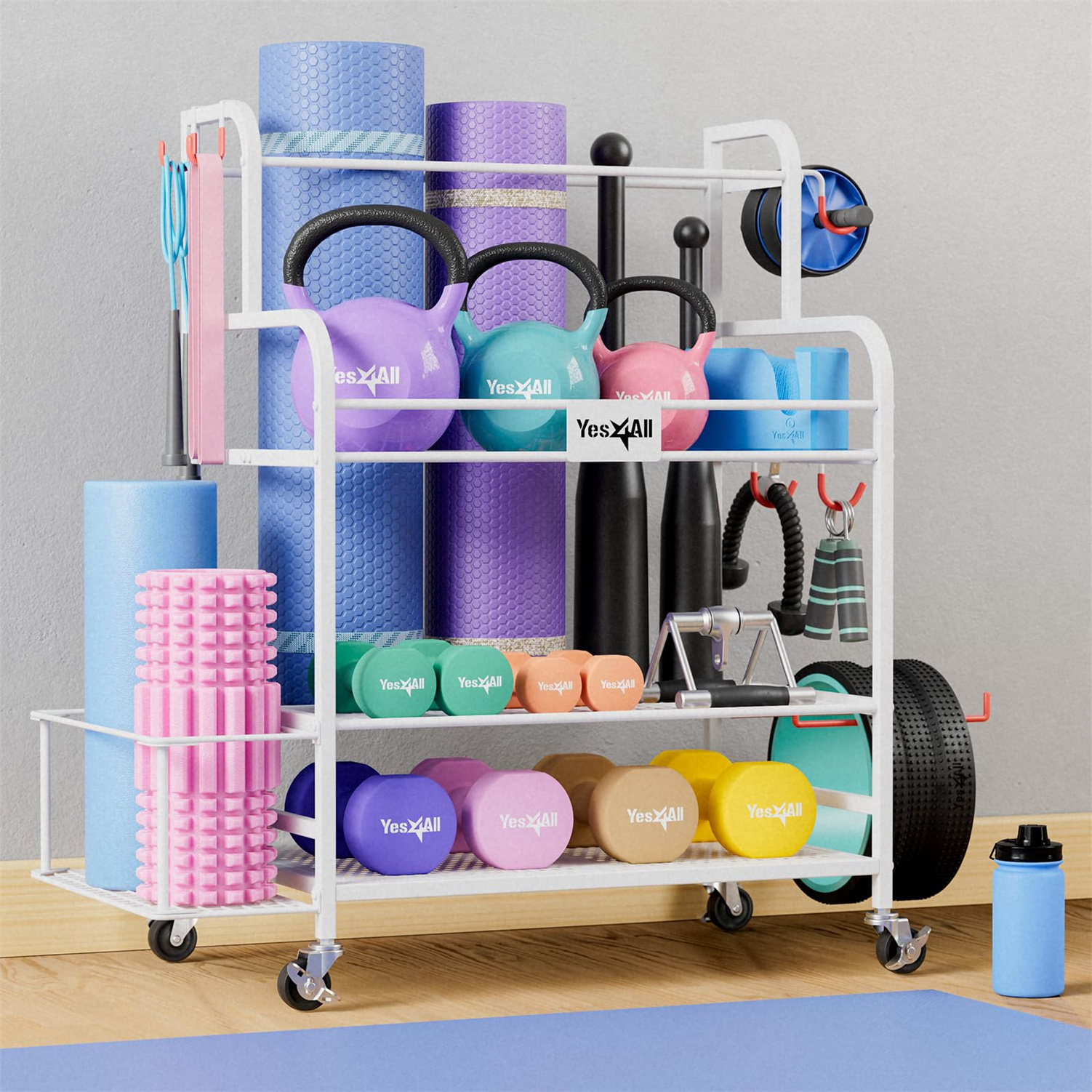 WFX Utility™ Versatile Home Gym Storage Rack - Durable Steel Organizer ...