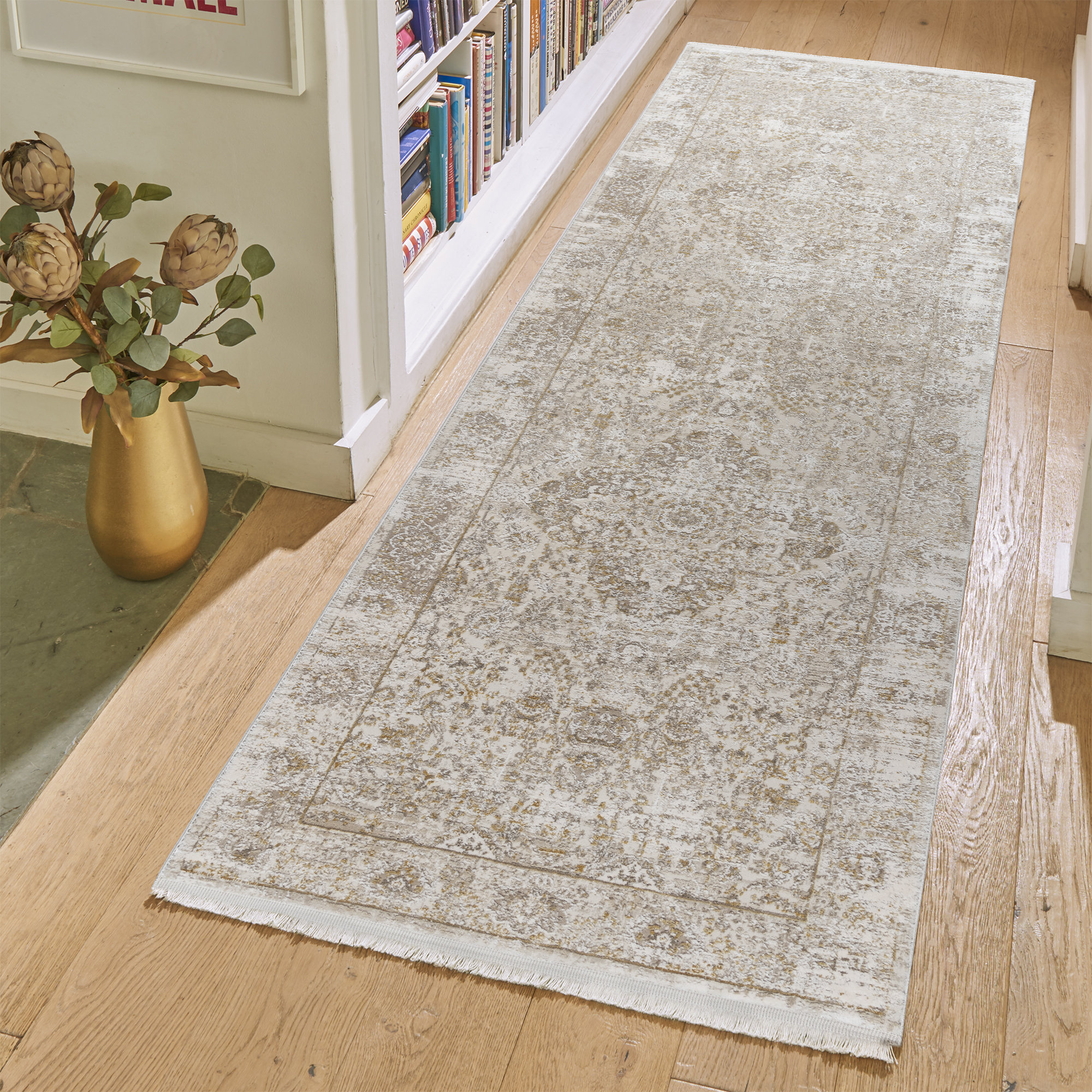 Gertmenian Florance Novara Traditional Oriental Beige Polyester and ...