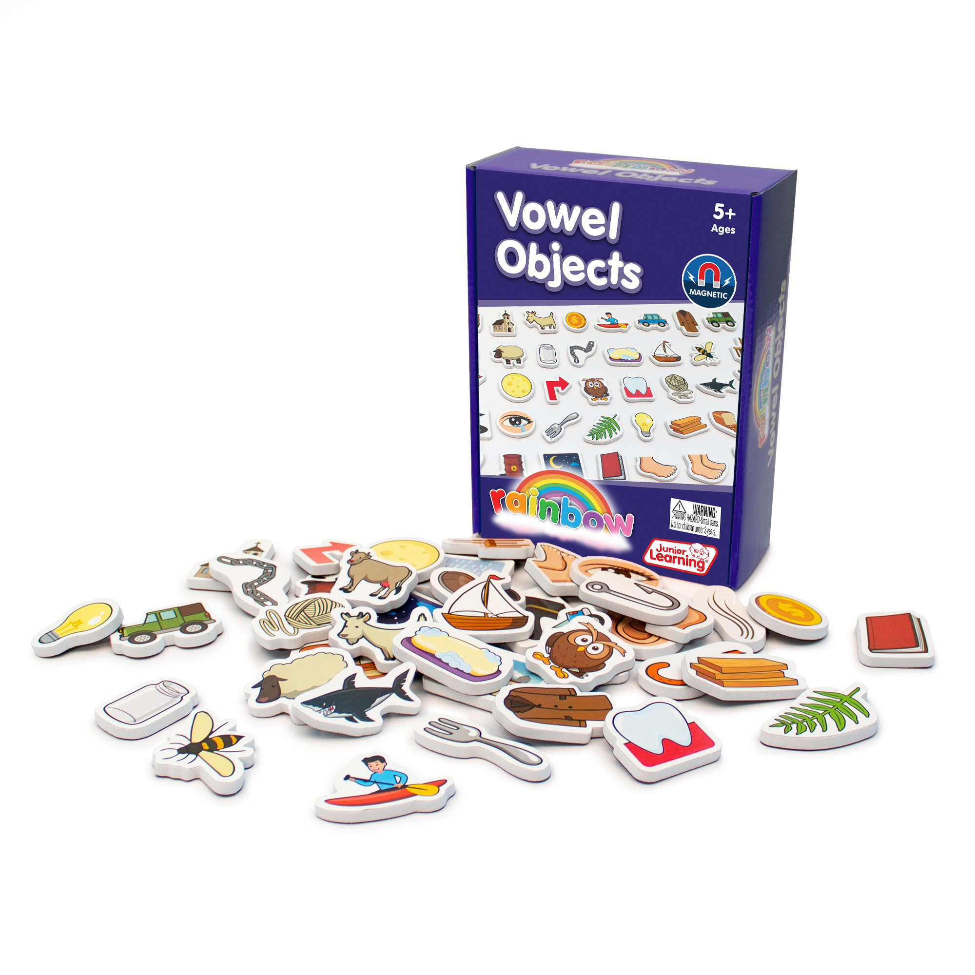 Junior Learning Vowel Objects Educational Learning Set - Magnetic Learning Foam Objects ...