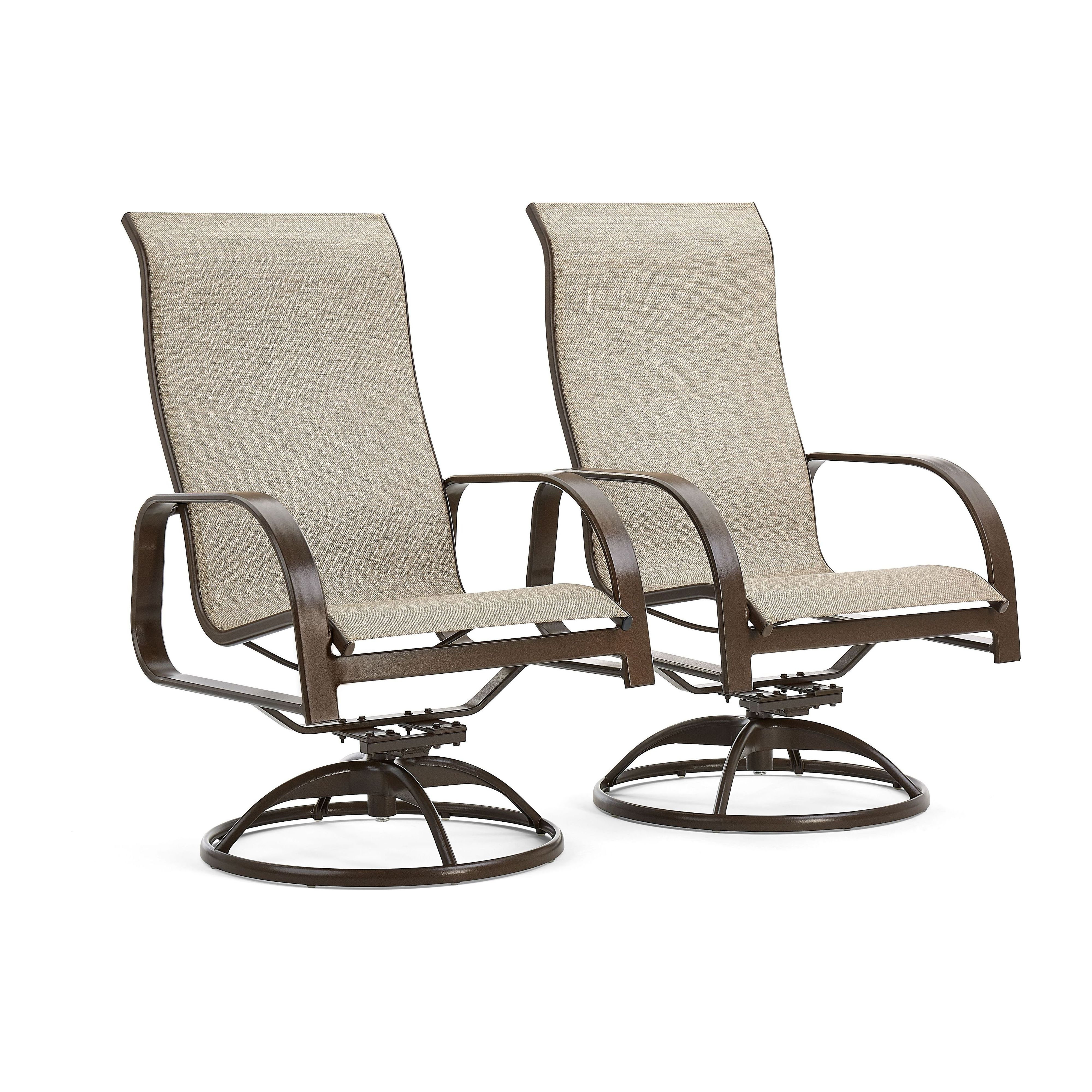 Winston Seagrove II Ultra High Back Patio Swivel Rocker Dining Chairs ...