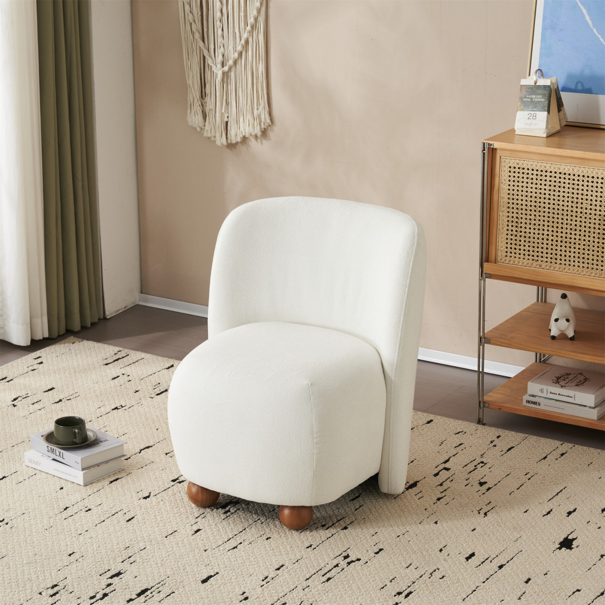 George Oliver Modern Low-Back Armless Small Accent Chair | Wayfair