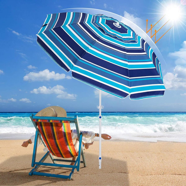 Ivy Bronx Abinaya 78'' Tilt Beach Umbrella | Wayfair