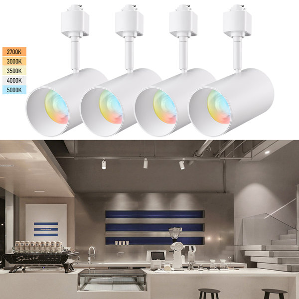 LEDVANS 5cct Led Track Lighting Heads, H Type Track Light Heads, Cri90 ...