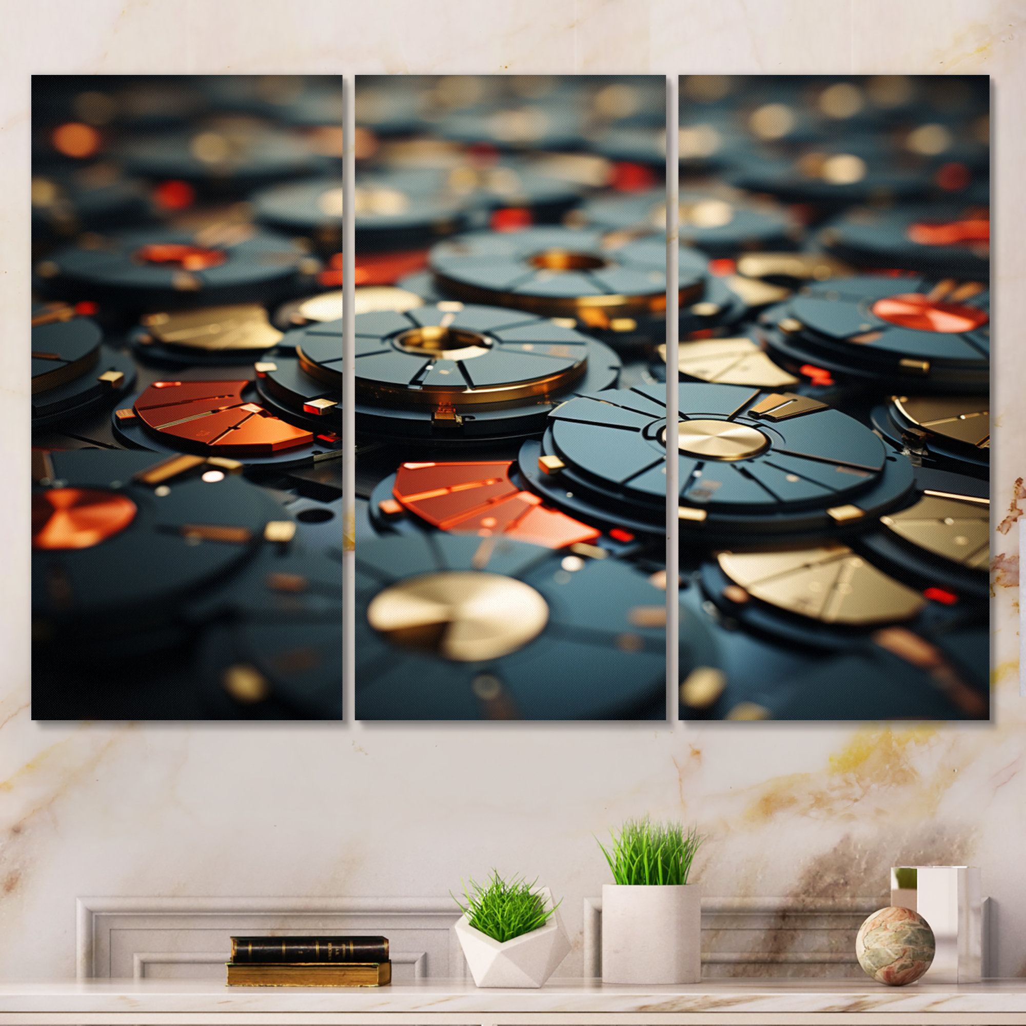 Design Art Discs Photography View II - Music Metal Art Print Set | Wayfair