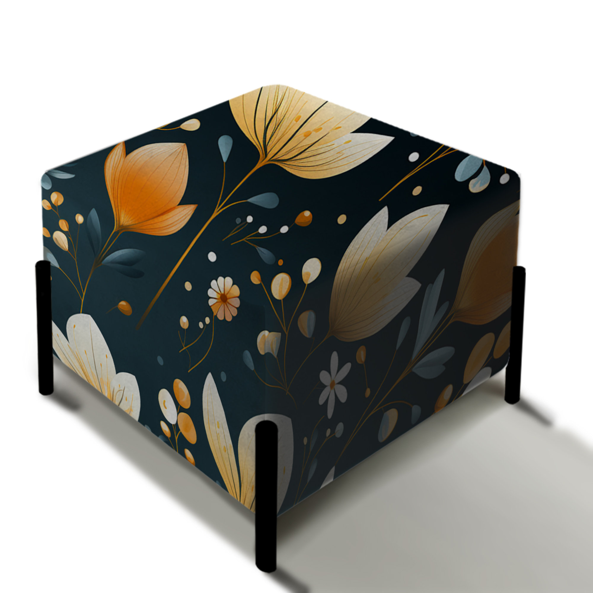 Design Art Scandinavian Botanical Collage III - Botanical Square ...