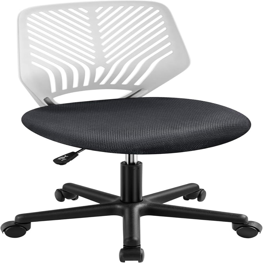 Inbox Zero Topeakmart Armless Task Office Chair Small Desk Chair With ...