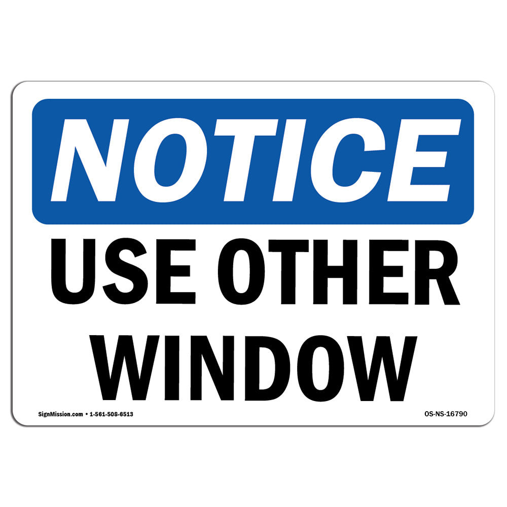 SignMission Use Other Window Sign or Label | Wayfair