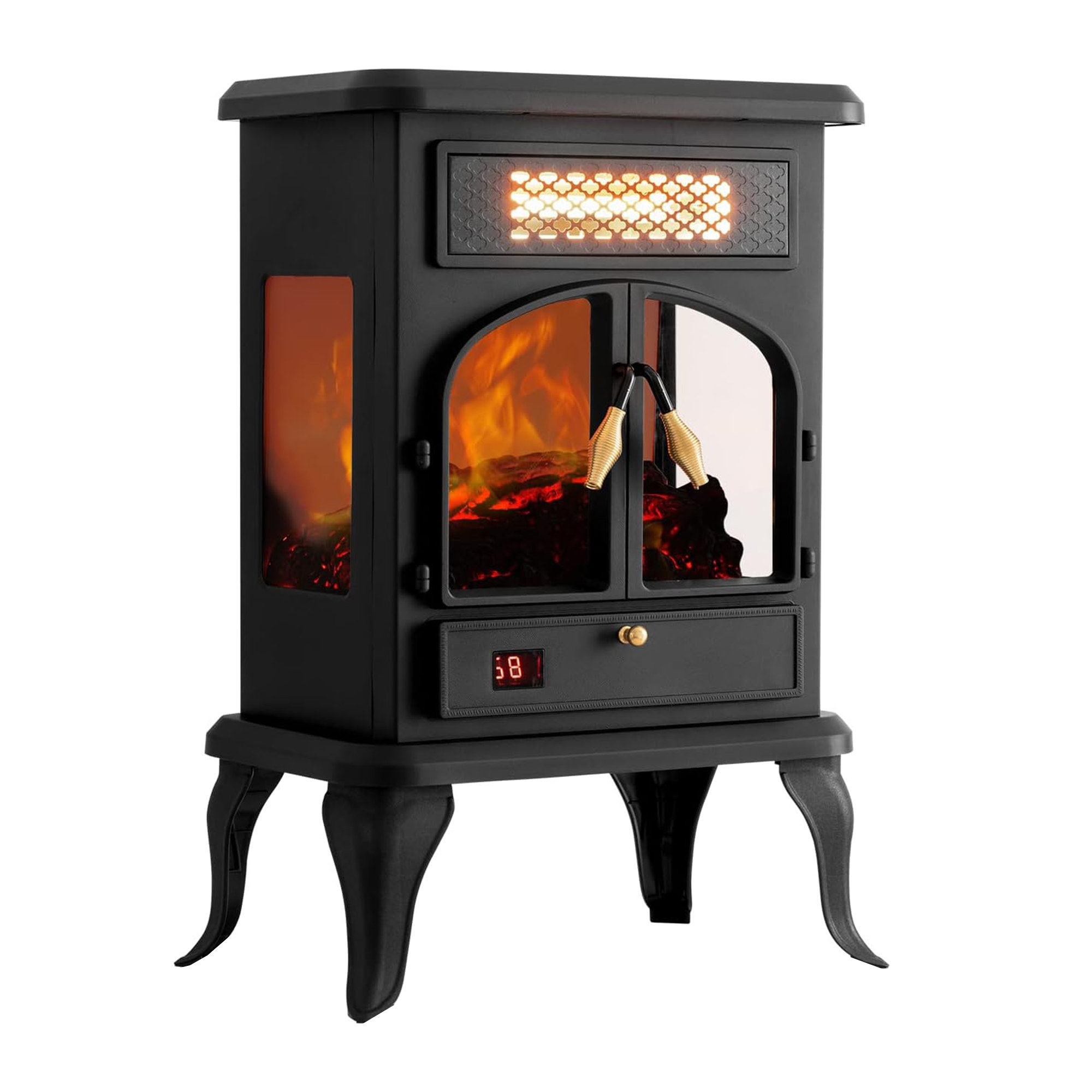 F2C Global Limited selectric Freestanding Portable Electric Fireplace ...