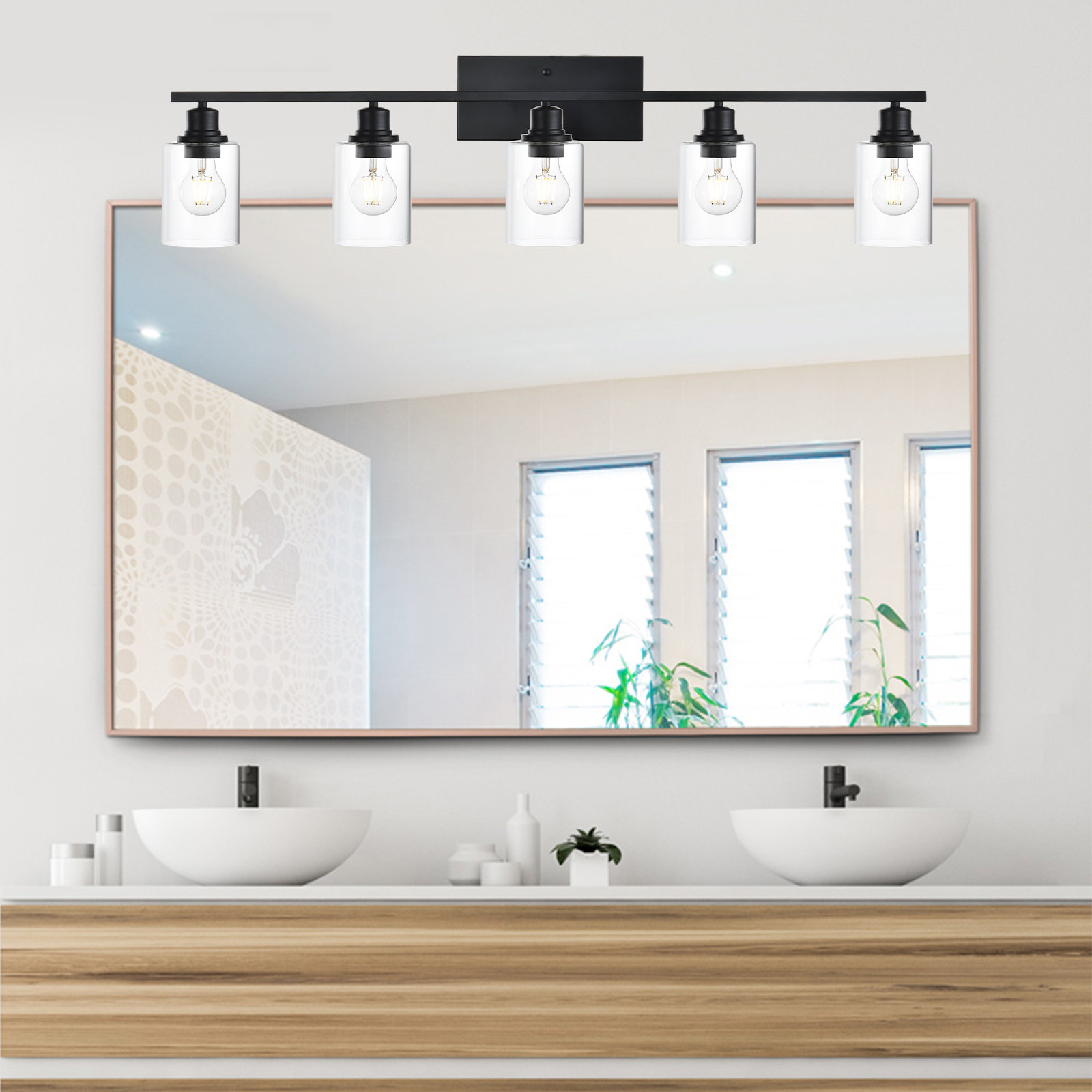 Breakwater Bay Halltown 5 - Light Dimmable Vanity Light | Wayfair