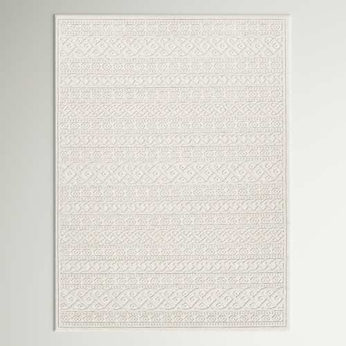 Sand & Stable Kevyn Ivory Indoor/Outdoor Rug & Reviews | Wayfair