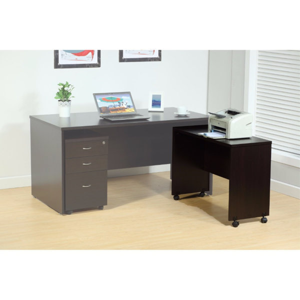 Ebern Designs Yarlin Solid Wood Desk | Wayfair