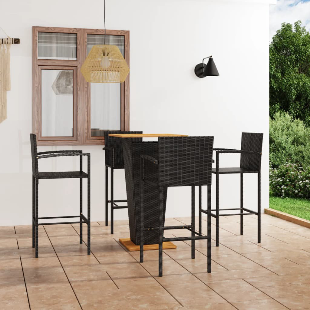 Latitude Run® Enon Square 4 - Person Bar Height Dining Set - Wayfair Canada