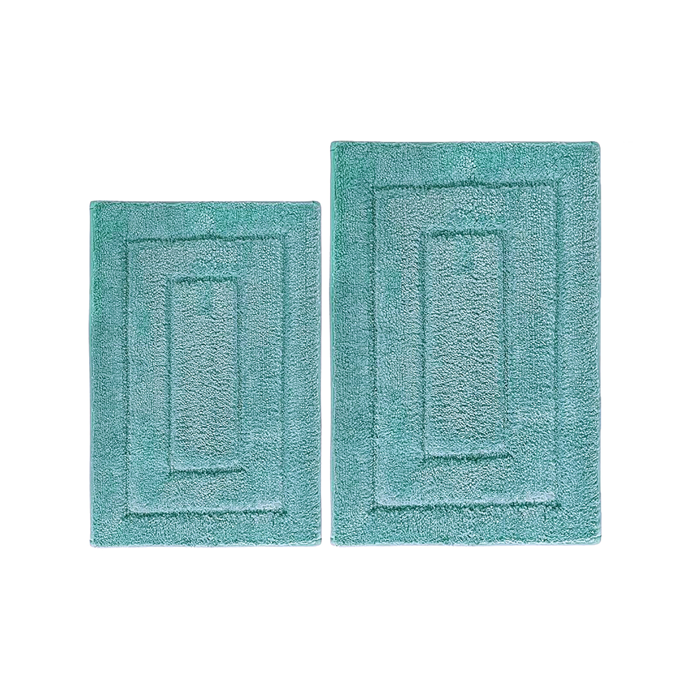 Ebern Designs 2 Piece Bordered Box Plush Soft Cozy 100% Polyester Bath ...