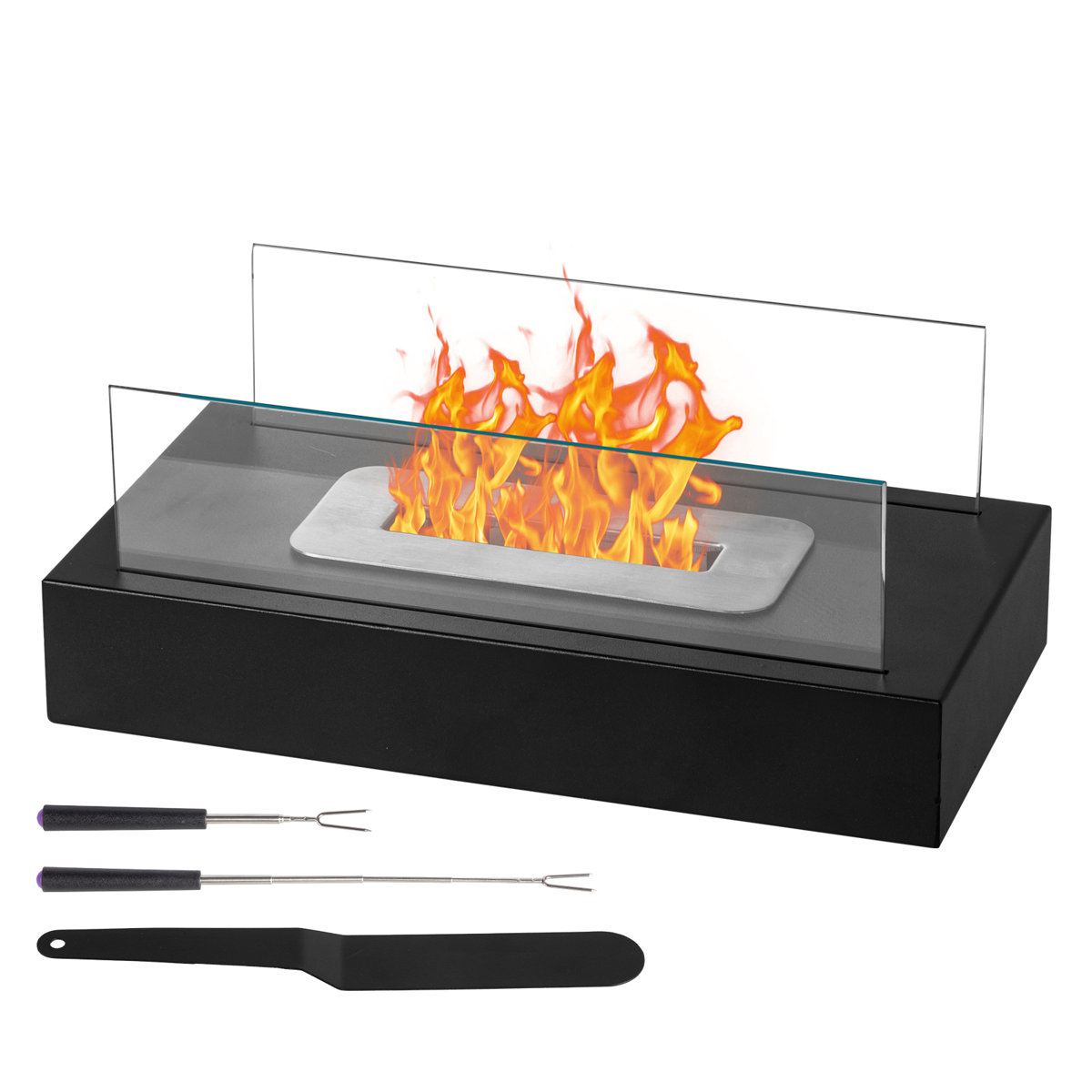 Outopee 13 In. Steel Modern Portable Tabletop Fire Pit & Reviews | Wayfair