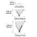 OXO Grips 3-Pieces Plastic Funnel Set & Reviews | Perigold