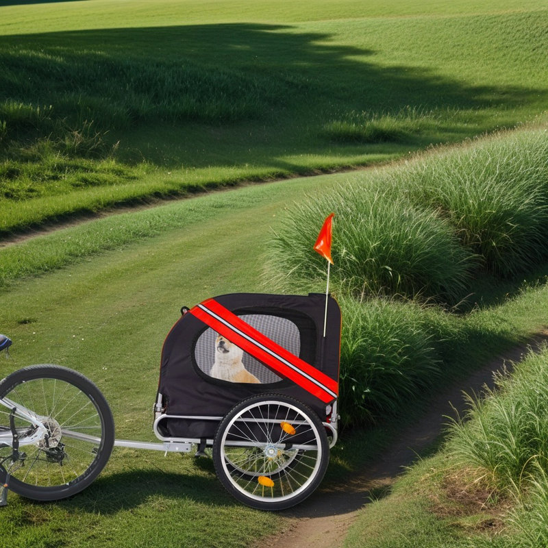 Harmony Edge Dog Cart with 3 Entrances - Foldable Pet Carrier Wagon for ...