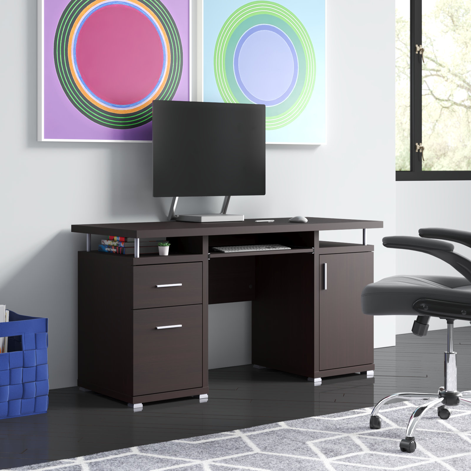 Wade Logan® Azayliah Computer Desk & Reviews | Wayfair