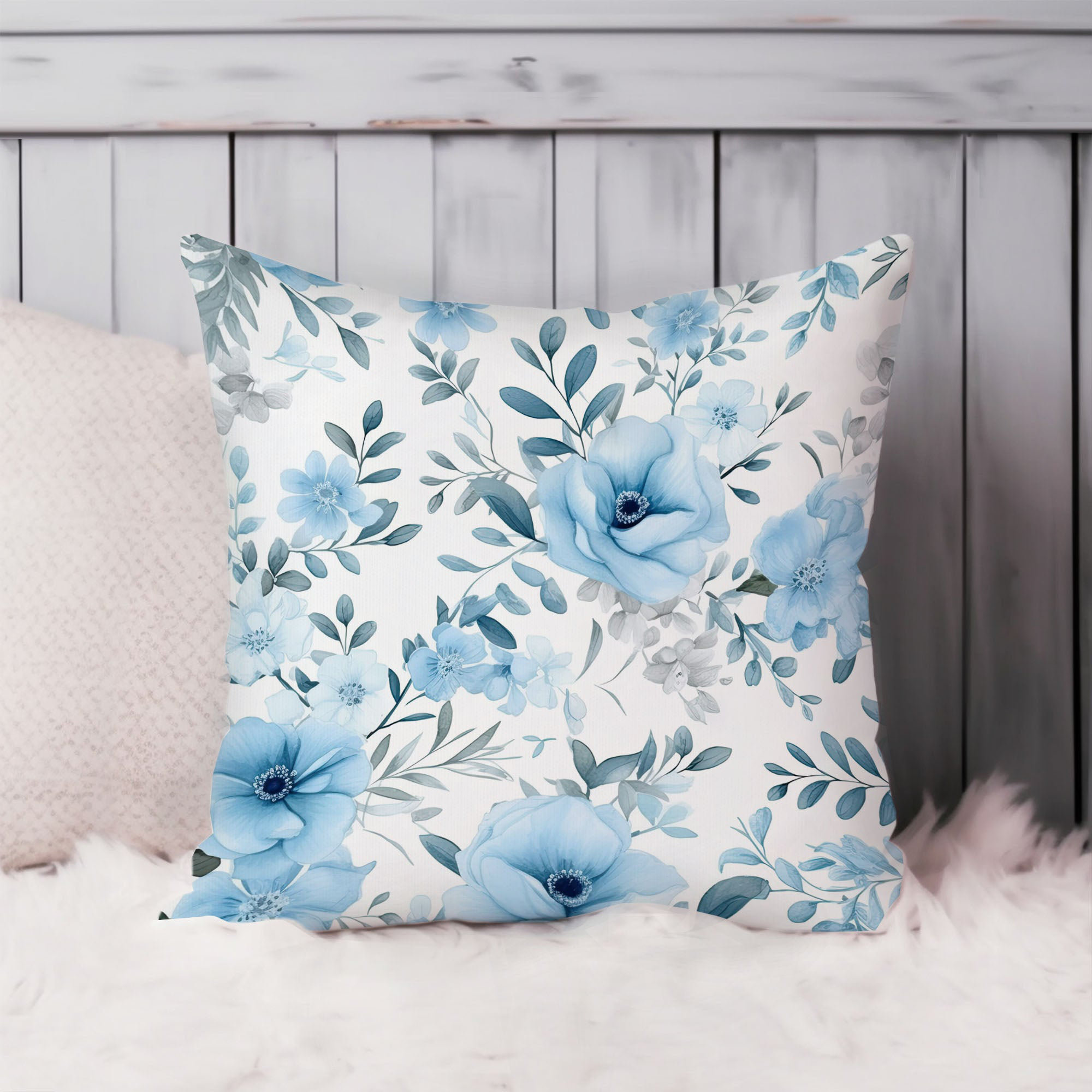 Ethan Taylor Floral Blue Flower Modern Cottagecore Pattern V Flowers ...