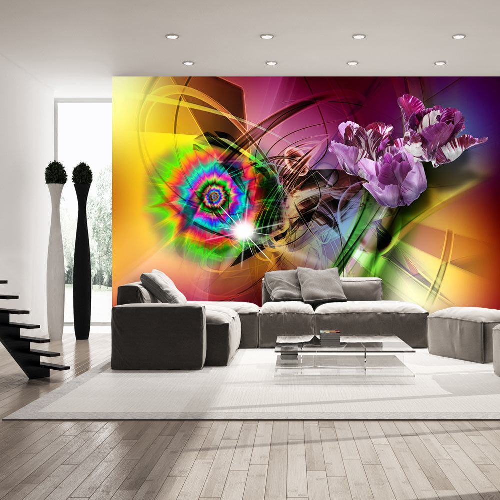 East Urban Home Magic Light of Colours 10' L x 83" W Wall Mural | Wayfair