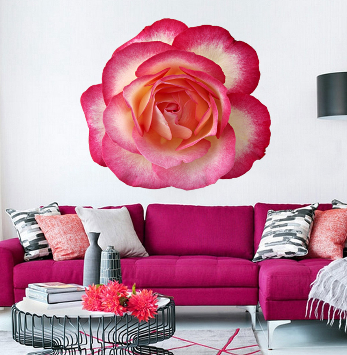 Red Barrel Studio® Rose Flower Wall Decal | Wayfair