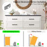 Latitude Run® Farmhouse 8 Drawers Dresser Chests For Bedroom,52" Wide ...