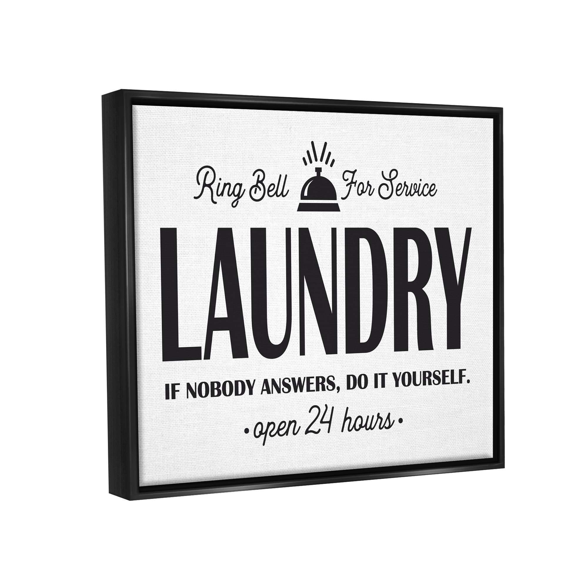 Stupell Industries " Ring Bell Laundry Signage Vintage Text Style " by ...
