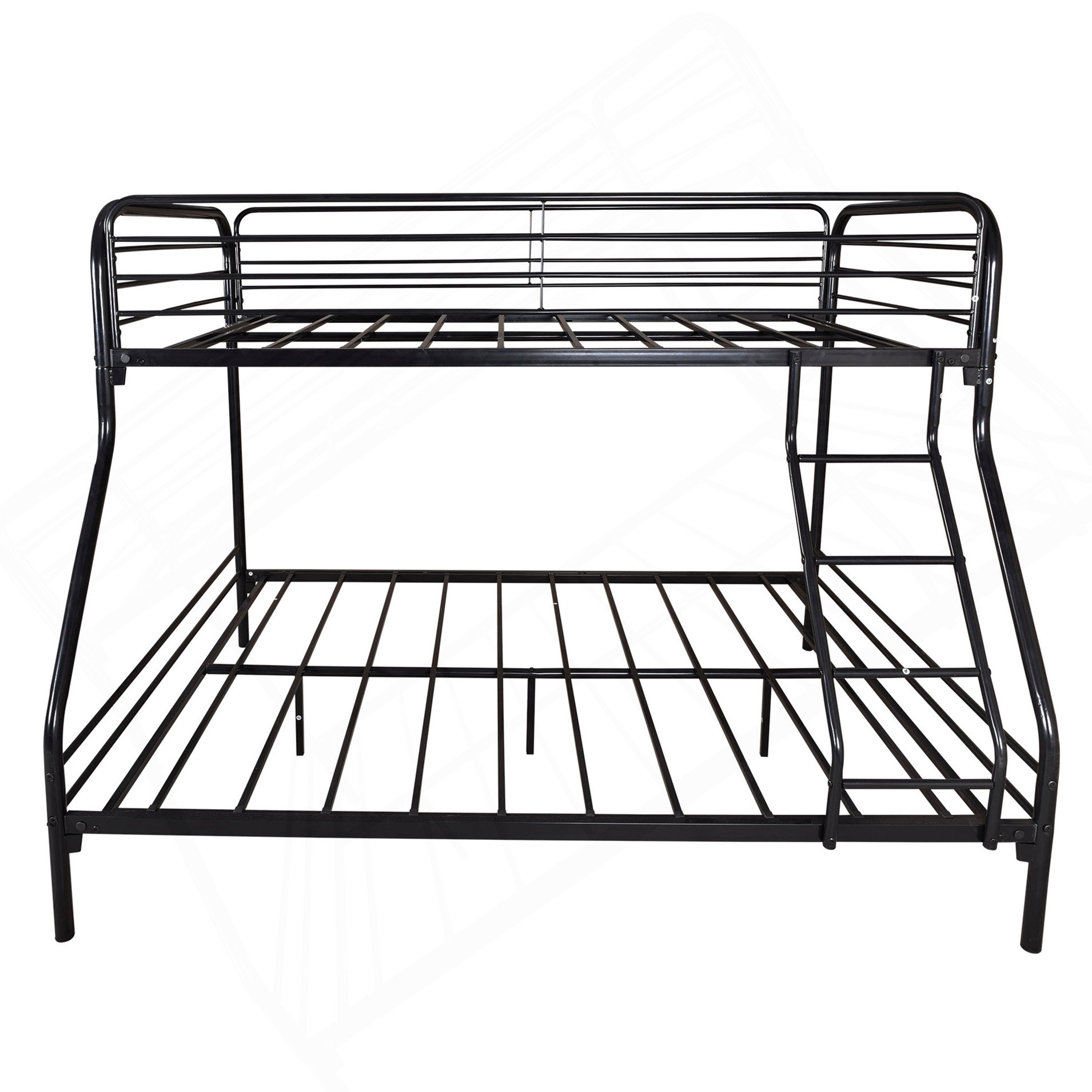Latitude Run® Heavy Duty Twin-Over-Full Metal Bunk Bed, Easy Assembly ...