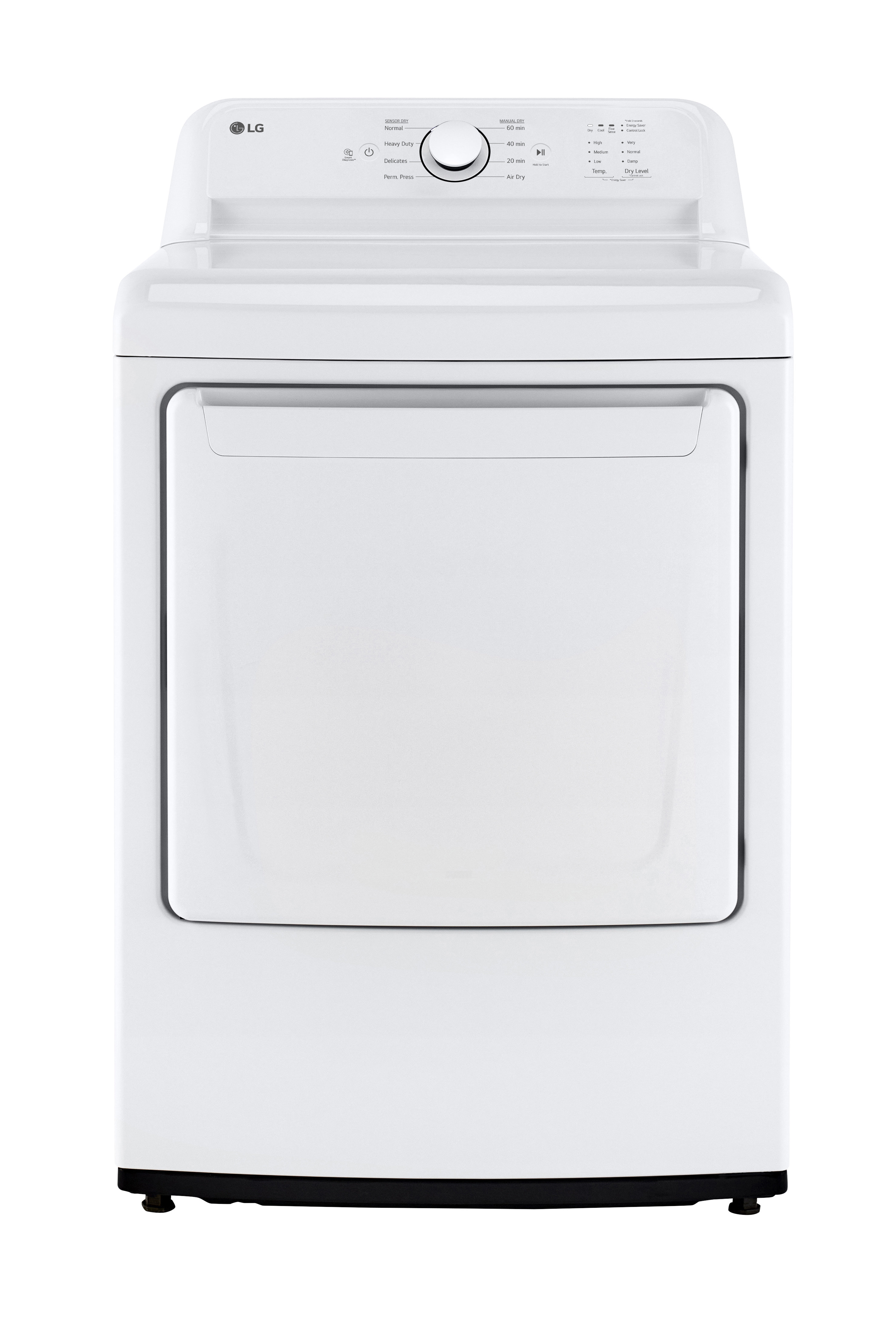 LG Rear Control Gas Energy Star Dryer with Sensor Dry, 7.3 cu. ft ...