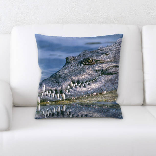 The Holiday Aisle® Crocodile Collage On Canvas by Louise Tate Print ...