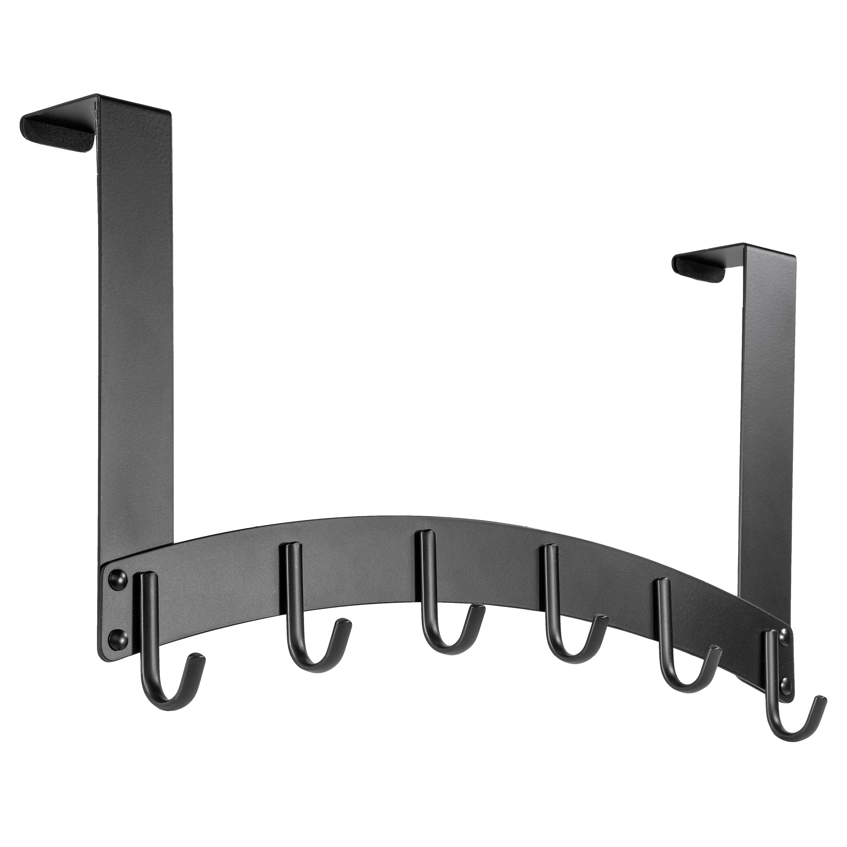 Rebrilliant Lynk Professional Home Over Door Hooks Rack - 6 Hook Over ...