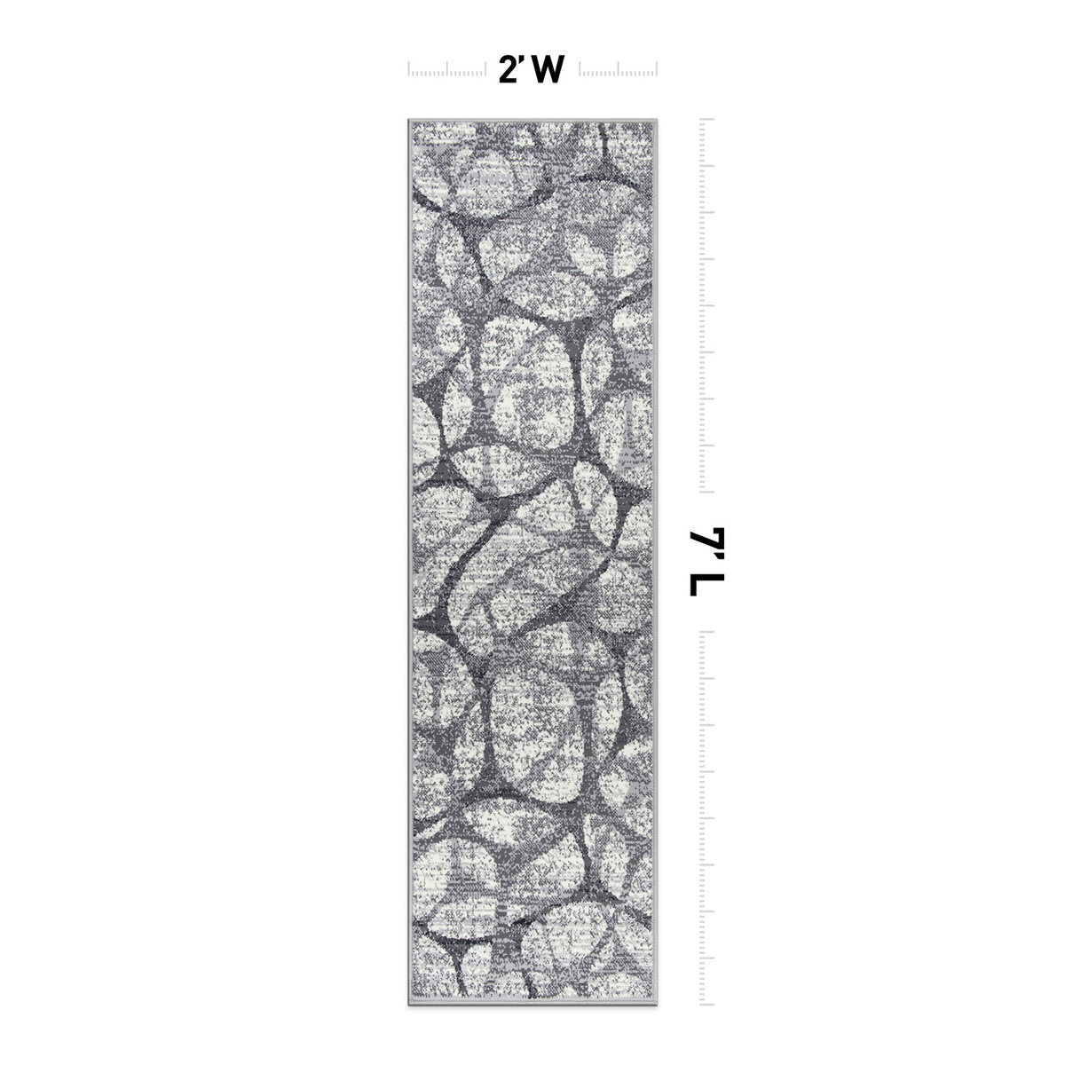 Trent Austin Design® Overbey Abstract Gray/Black/Ivory Area Rug ...