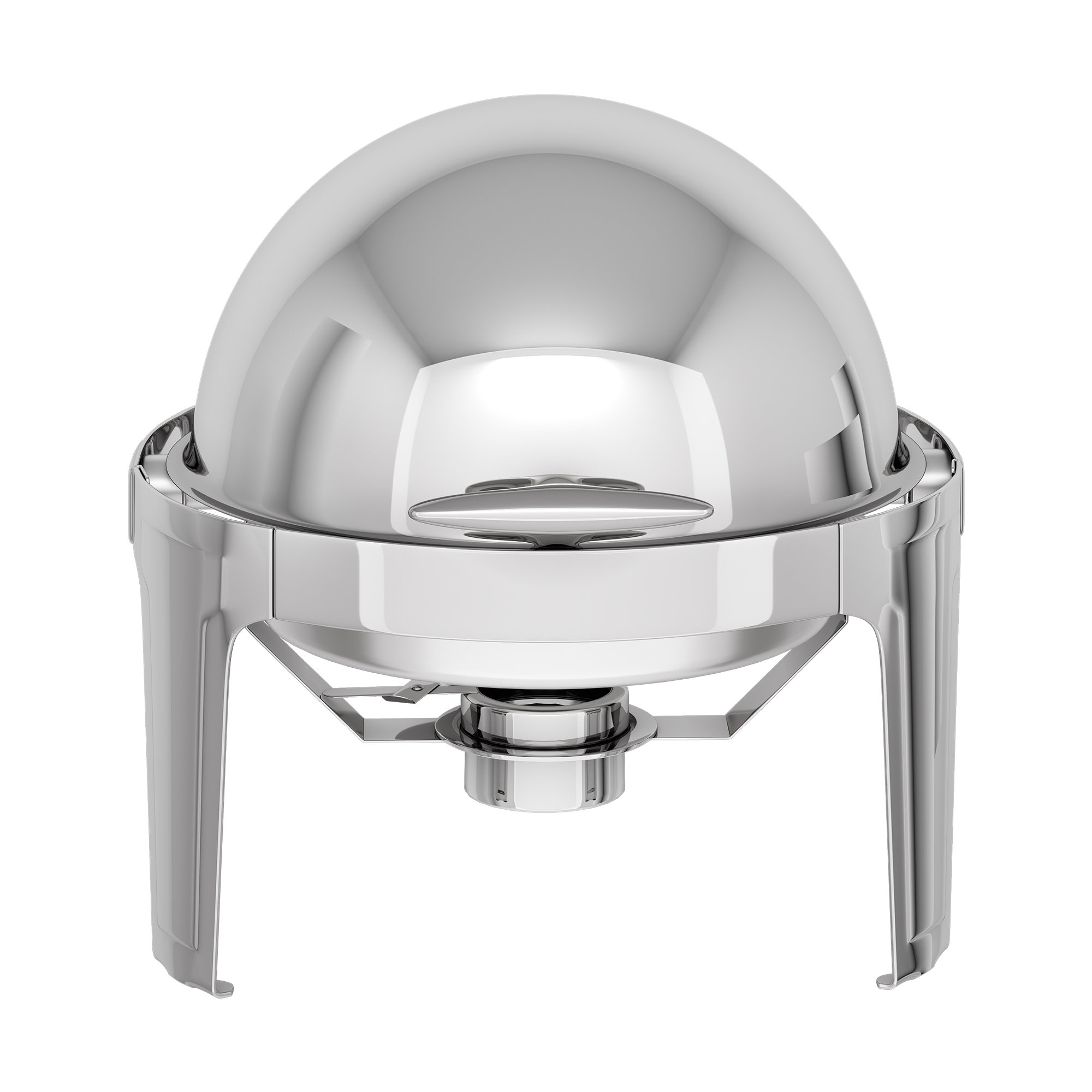 Red Barrel Studio® 6 Qt. Round Stainless Steel Chafing Dish with Roll ...