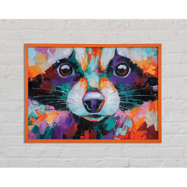 Ophelia & Co. Racoon Vivid Face - Single Picture Frame Print | Wayfair ...