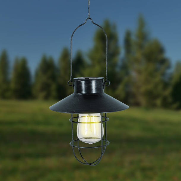 Echo Valley 9.38'' Solar Powered Integrated LED Outdoor Hanging Light ...