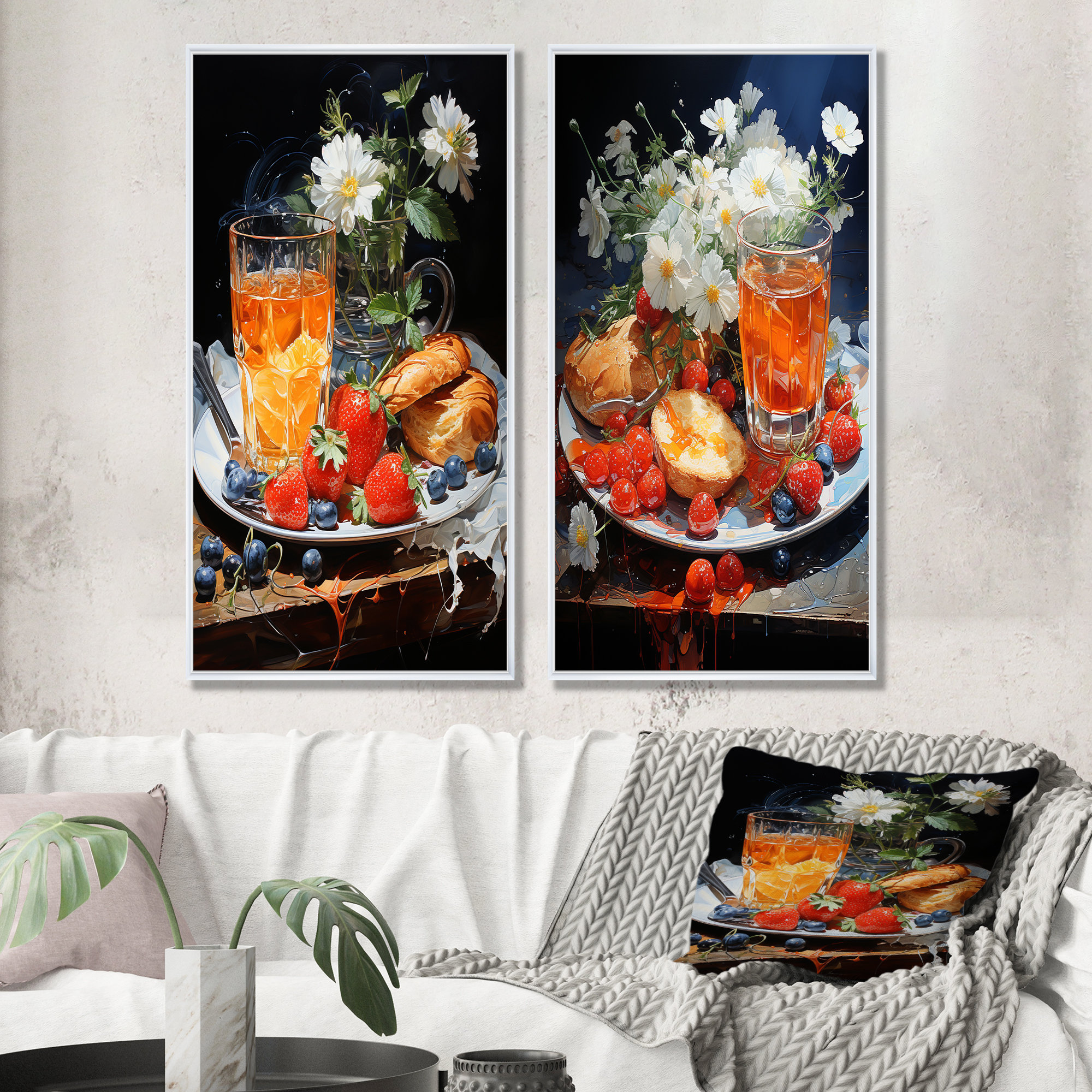 Lark Manor™ Breakfast Collage - Breakfast Wall Art Prints Set Of 2 ...