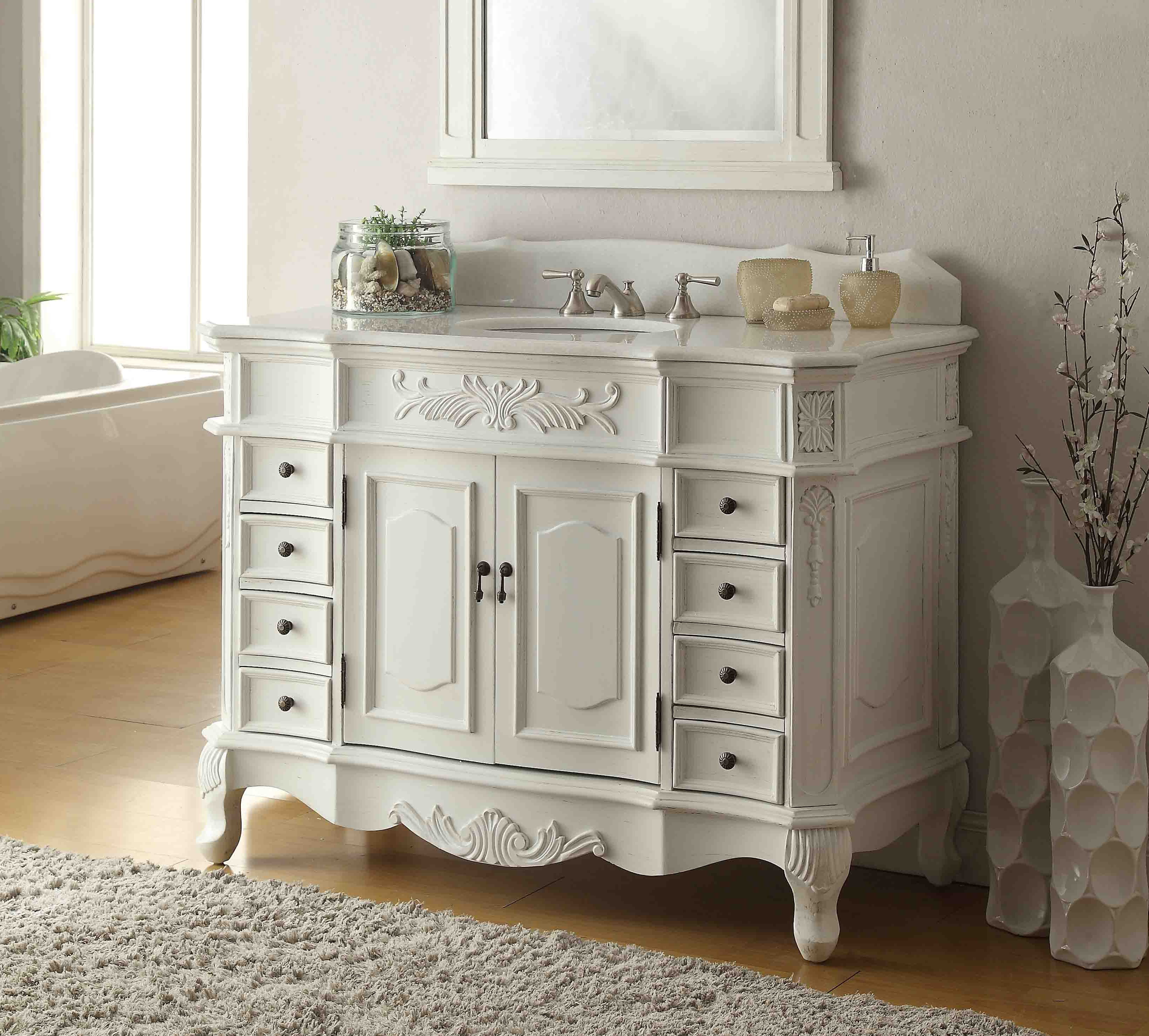 Fleur De Lis Living Gillan 42" Single Bathroom Vanity Set | Wayfair