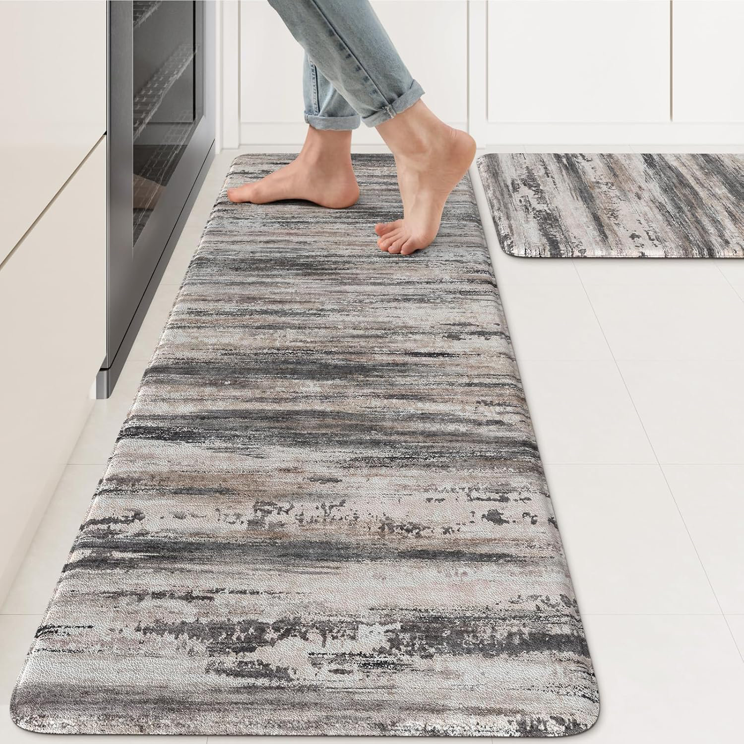 17 Stories Anti Fatigue Kitchen Mats Set of 2 | Wayfair
