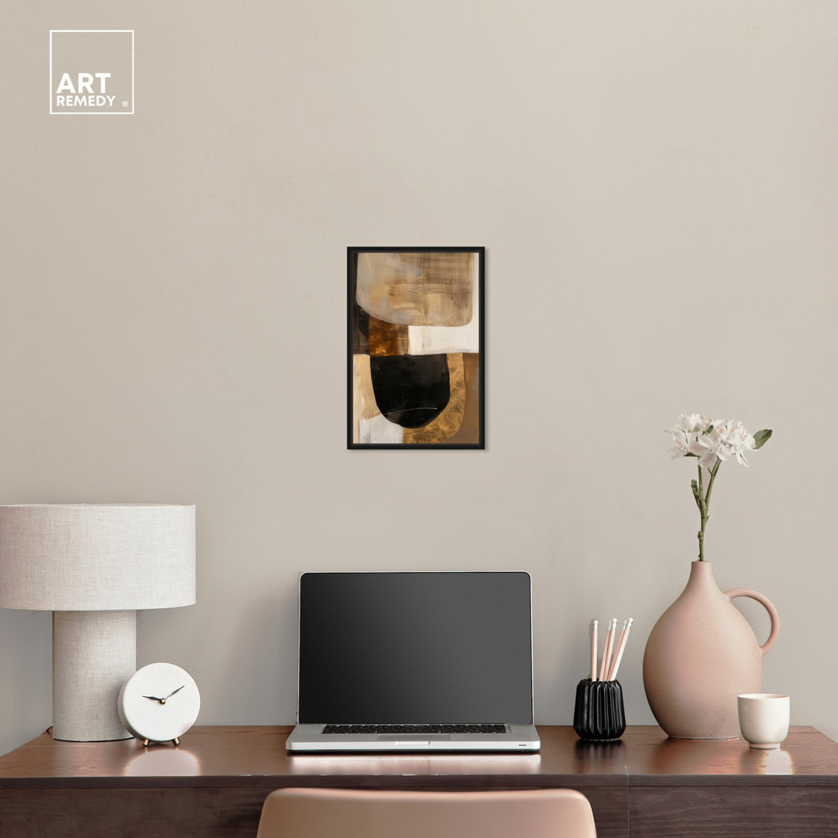 Art Remedy Soil Canvas Midcentury Abstract by Art Remedy | Wayfair