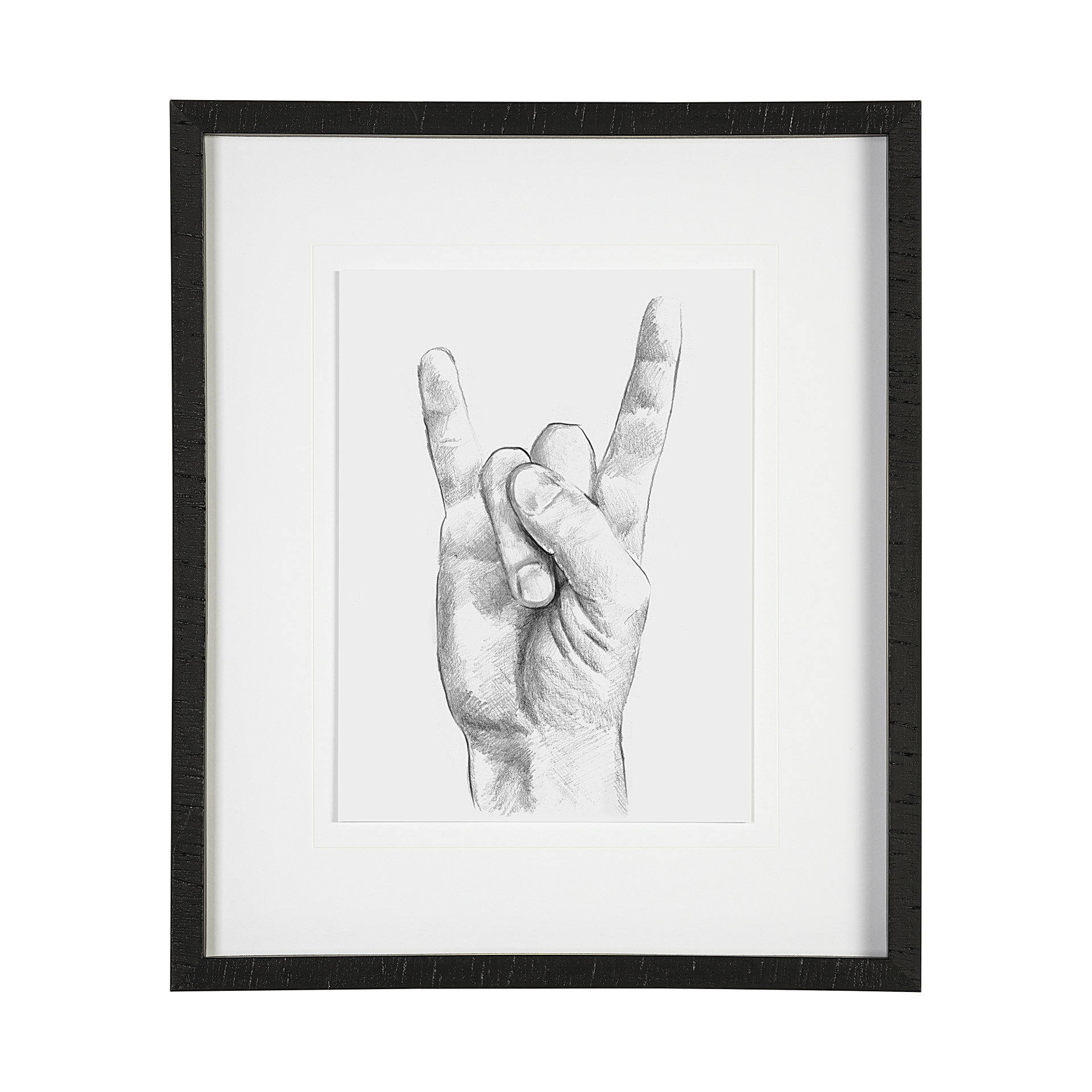 Red Barrel Studio® Hand Signs IV by Jennifer Paxton Parker a Framed Art ...