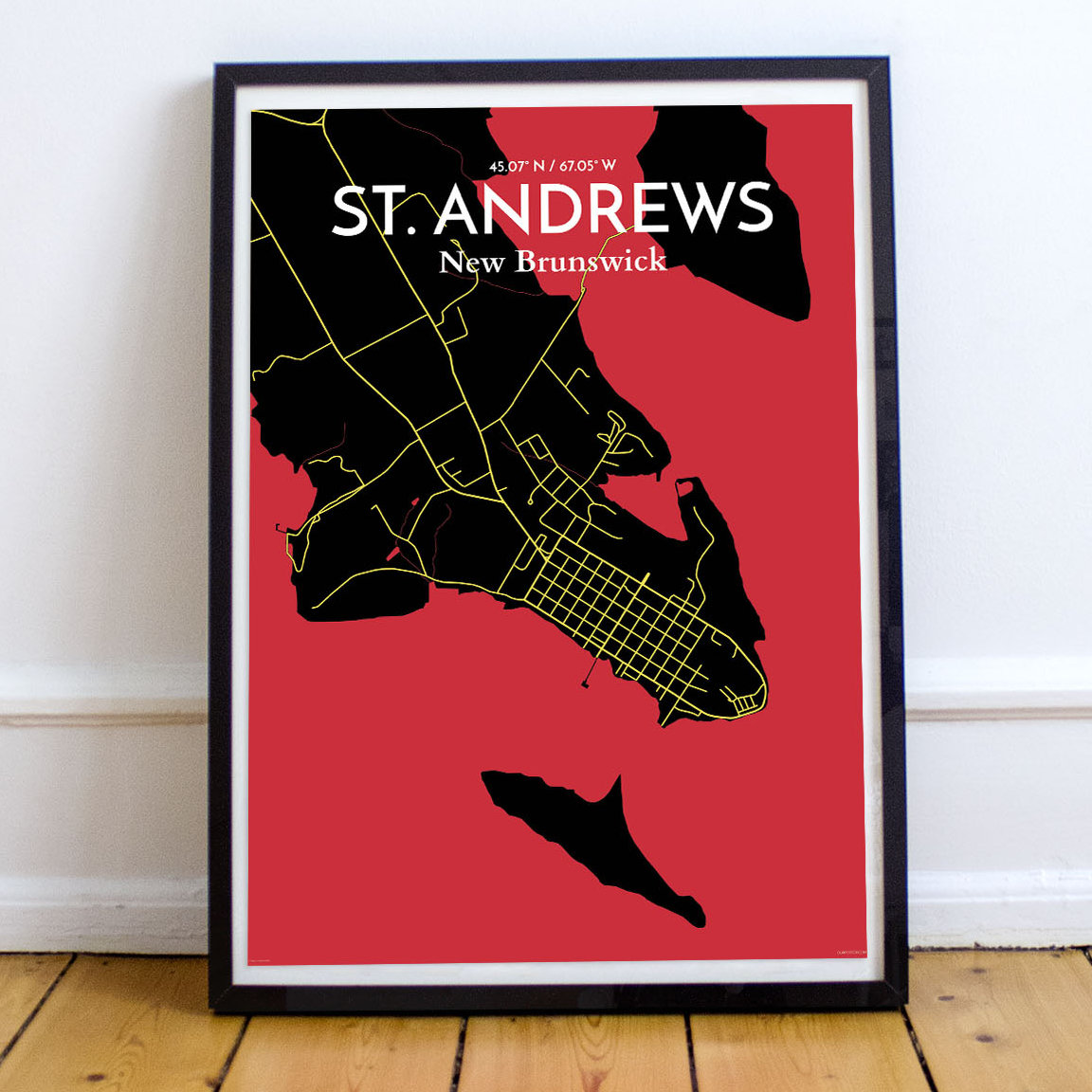 East Urban Home St. Andrews City Map - Unframed Graphic Art Print on ...