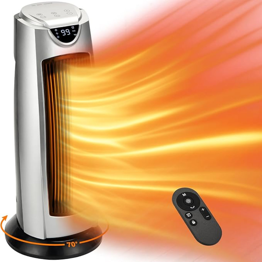 BUILTCO 1500W Space Heaters For Indoor Use Large Room,22"Electric ...