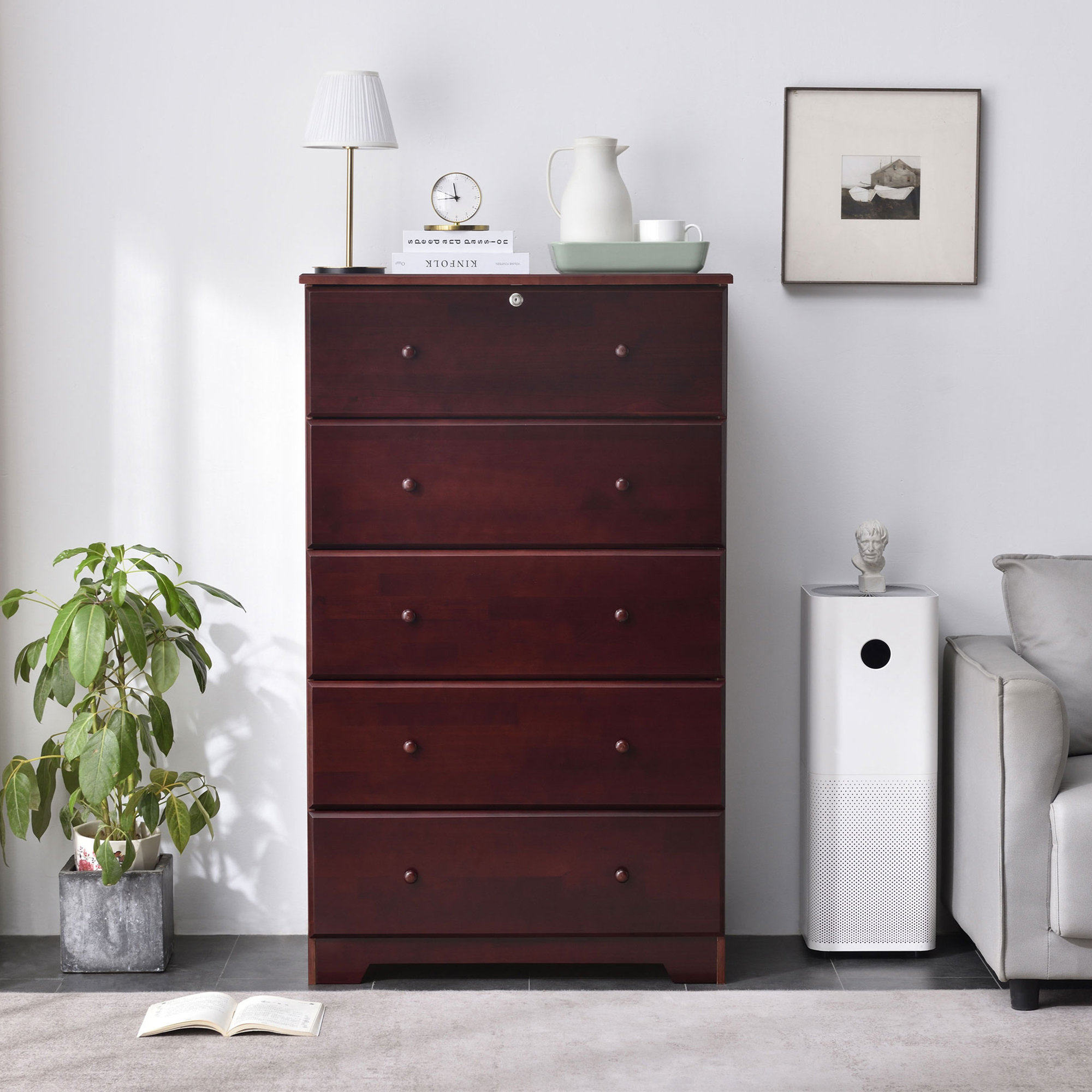 Red Barrel Studio® Furnary 5 Drawer Chest | Wayfair