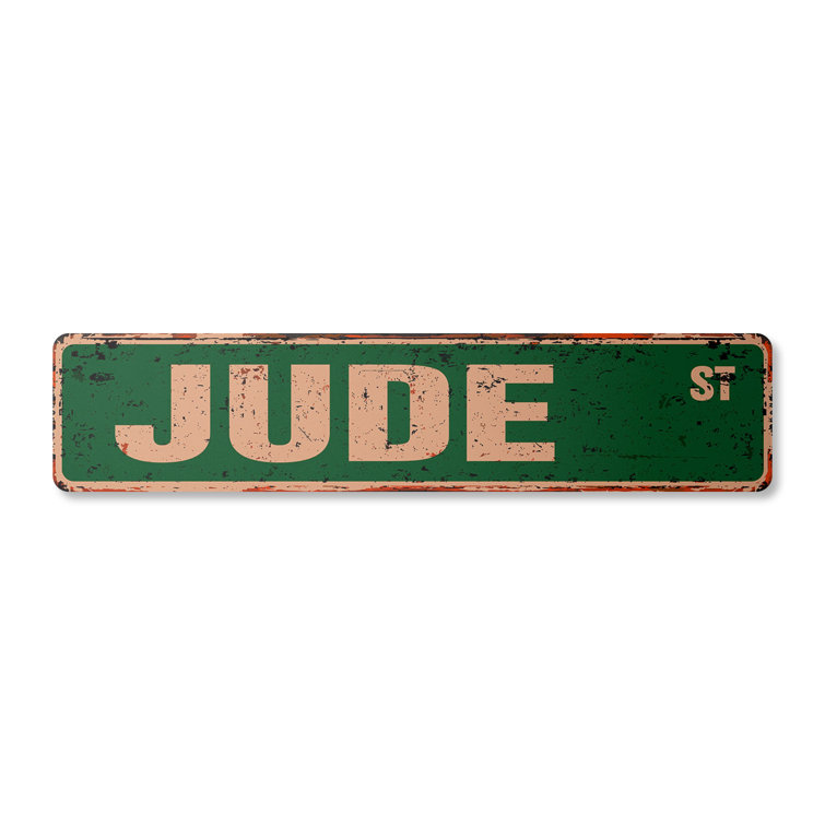 SignMission Jude Aluminum Street Sign | Wayfair