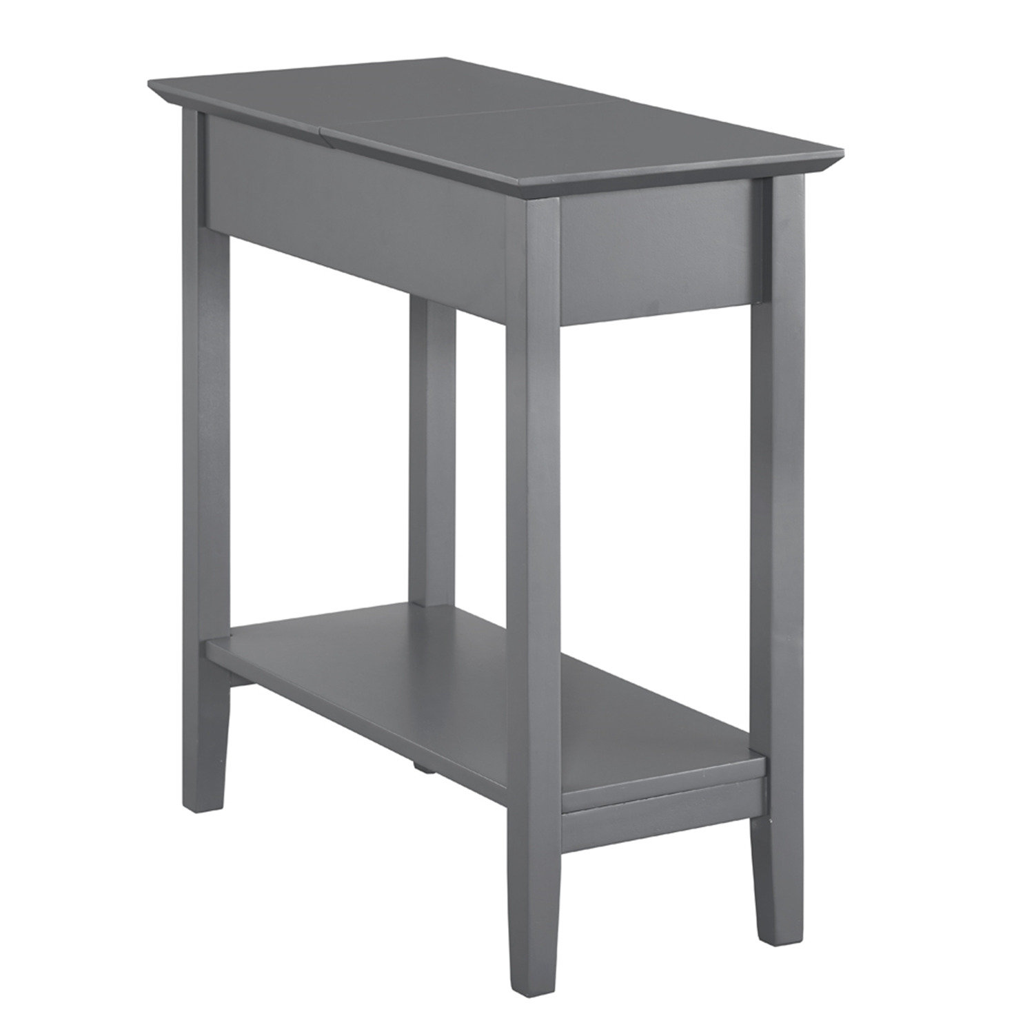 Winston Porter Galnares 24" Tall End Table with Storage, Flip Top ...