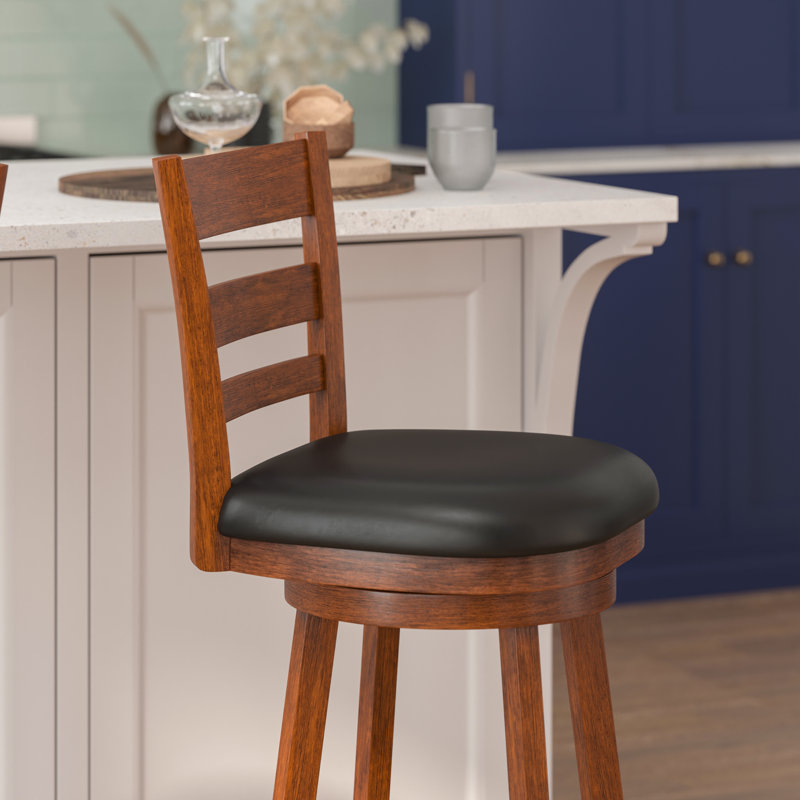 Red Barrel Studio® Commercial Grade Classic Ladderback Swivel Bar ...