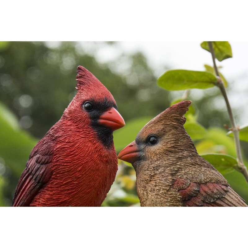 Hi-Line Gift Ltd. Cardinal Couple On Stump Garden Statue & Reviews ...