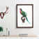 East Urban Home Red-Breasted Parakeet by F. Levaillant - Picture Frame ...