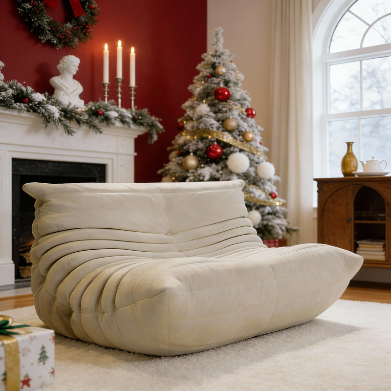 Dakota Fields 'Boneless' Floor Sofa Chair - Compressible Fireside ...