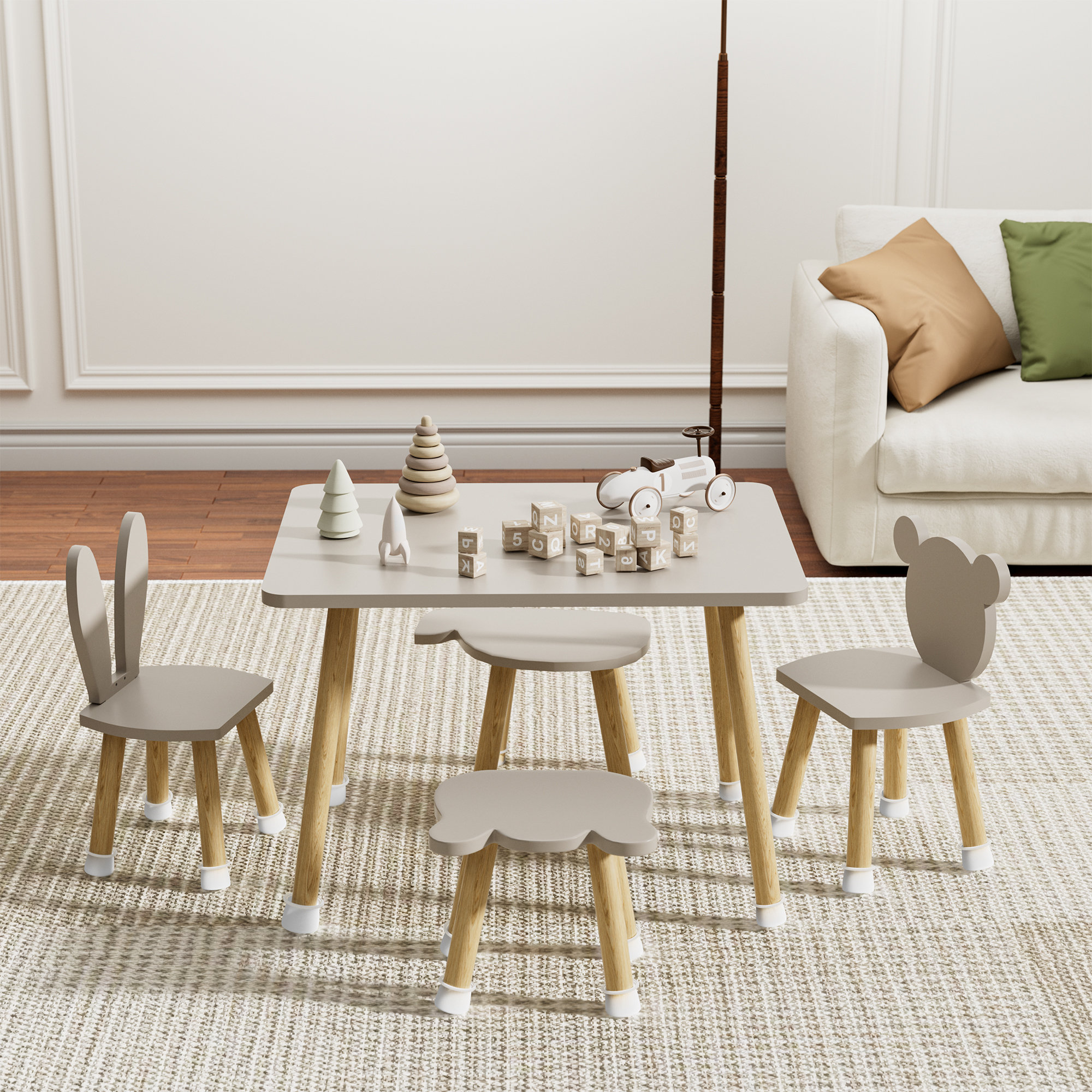 Zoomie Kids Kids 5 Piece Play Or Activity Table And Chair Set | Wayfair
