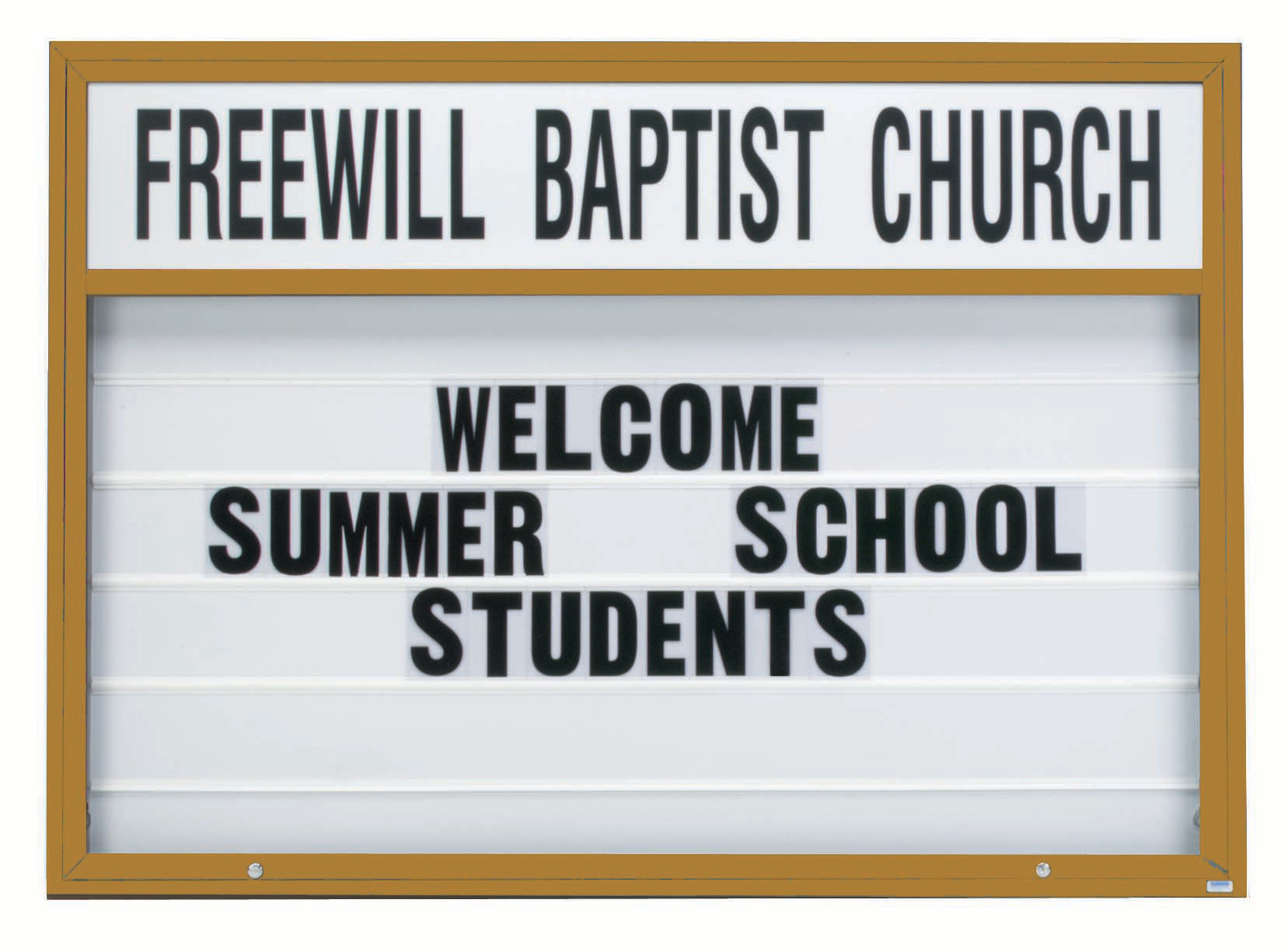 AARCO Marquee Two Illuminated Double Sided Changeable Sign System | Wayfair